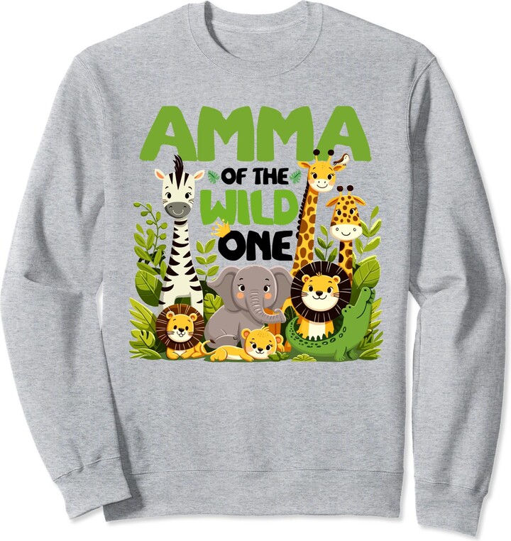 Birthday Family Animal Safari Wild One Apparel Amma Of The Wild One ...