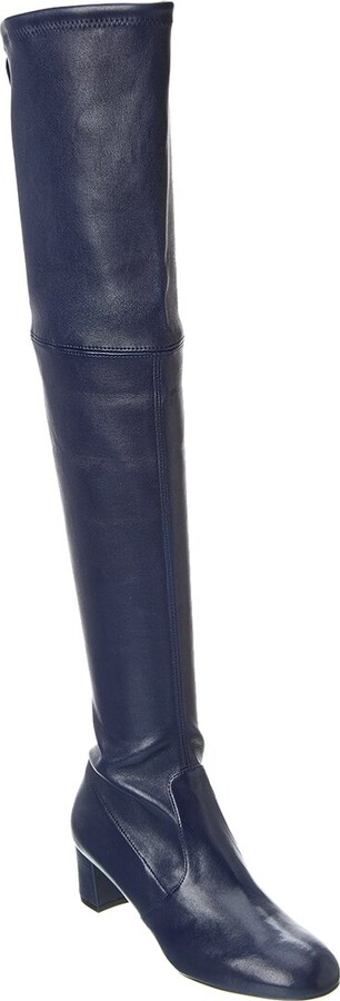 Stuart Weitzman Sofia City 50 Leather Over-The-Knee Boot - ShopStyle