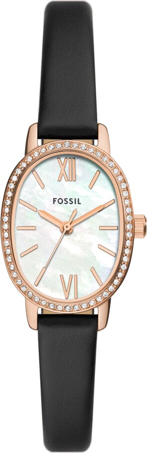 Fossil Women's Penny Three-Hand, Rose Gold-Tone Stainless Steel Watch ...