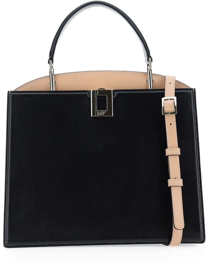Roger Vivier Medium So Vivier Leather Top Handle Bag - ShopStyle