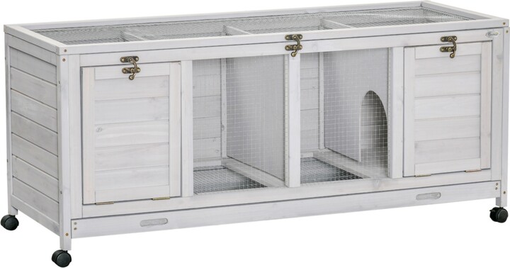 Simplie Fun Easy Access Indoor Rabbit Cage with Wheels and Separable ...
