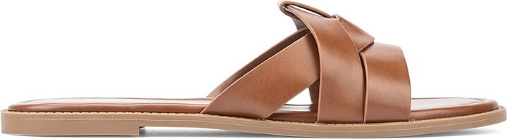 Fashion to Figure Tiana Crossover Flat Sandals - ShopStyle