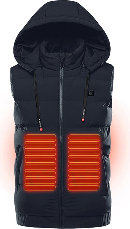 JAXICH Heated Vest Electric Heated Jacket for Women and Men for Skiing ...