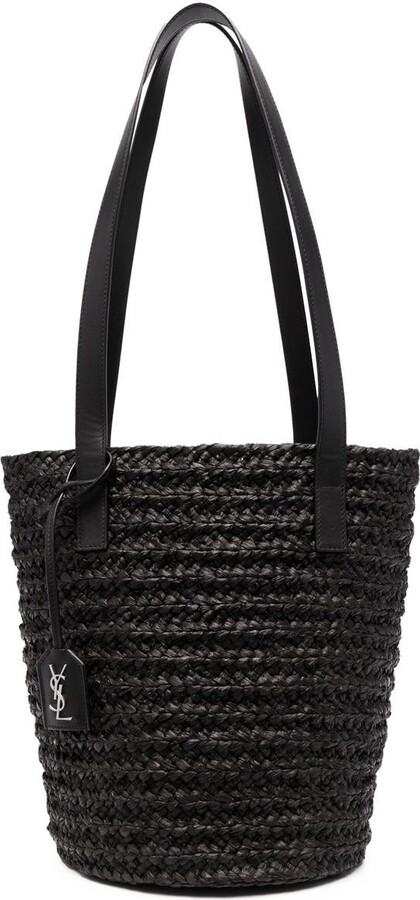 Saint Laurent Woven Bucket Bag - ShopStyle