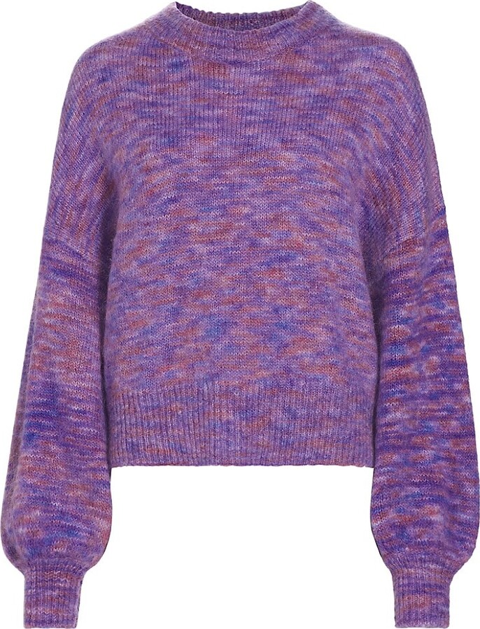 Ena Pelly Jessica Mohair-Blend Melange Sweater - ShopStyle Knitwear