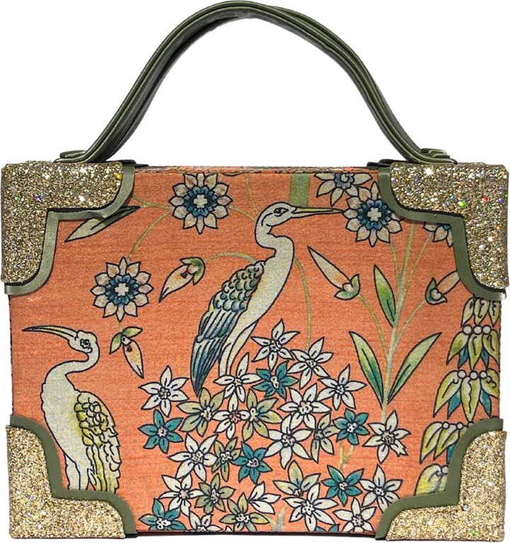 Simitri Women's Brown / Yellow / Orange Paradise Bird Biefcase ...