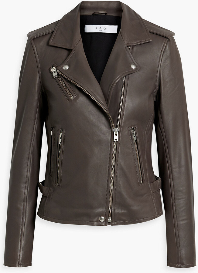 IRO Newhan leather biker jacket - ShopStyle