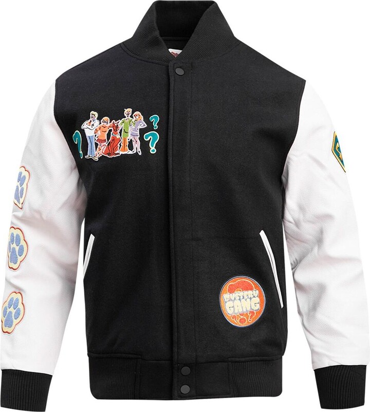 Men's Freeze Max Black Scooby-Doo Mystery Solvers Club Full-Zip Varsity ...