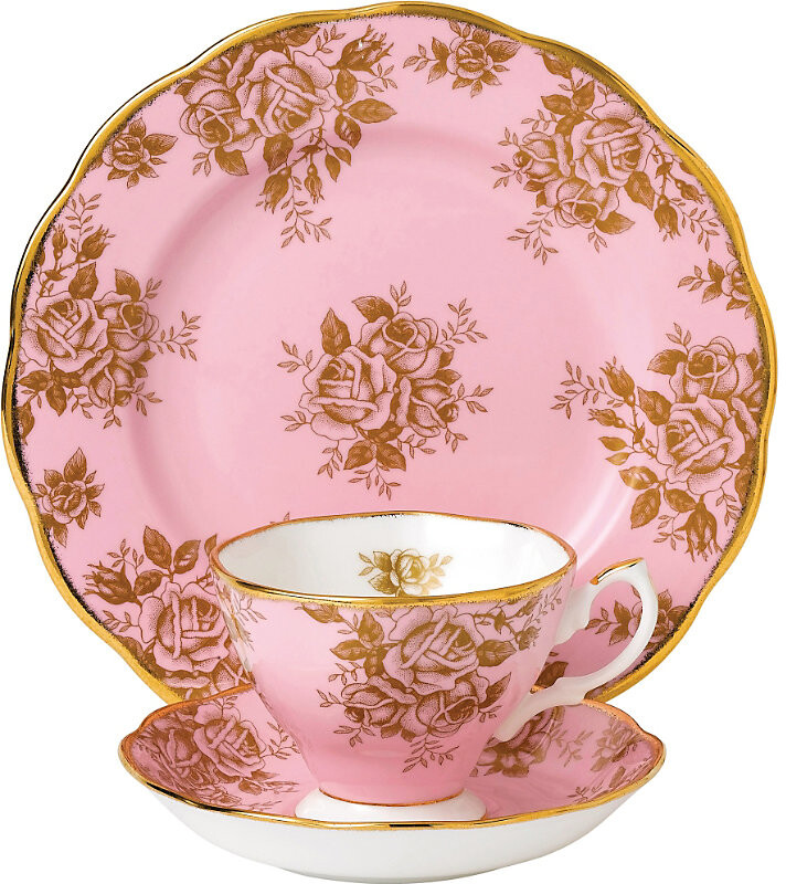 Royal Albert 100 Years Golden Roses 3-piece tea set (1960's) - ShopStyle