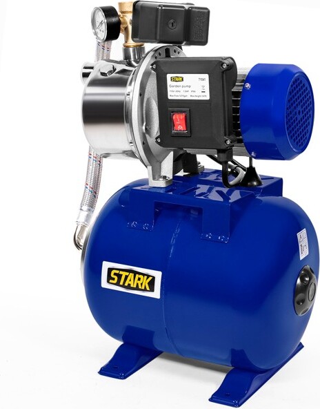 Stark USA Stark 1.5HP Pressurized Booster System Well Pump Tank Irrigation Garden Water Pump ...