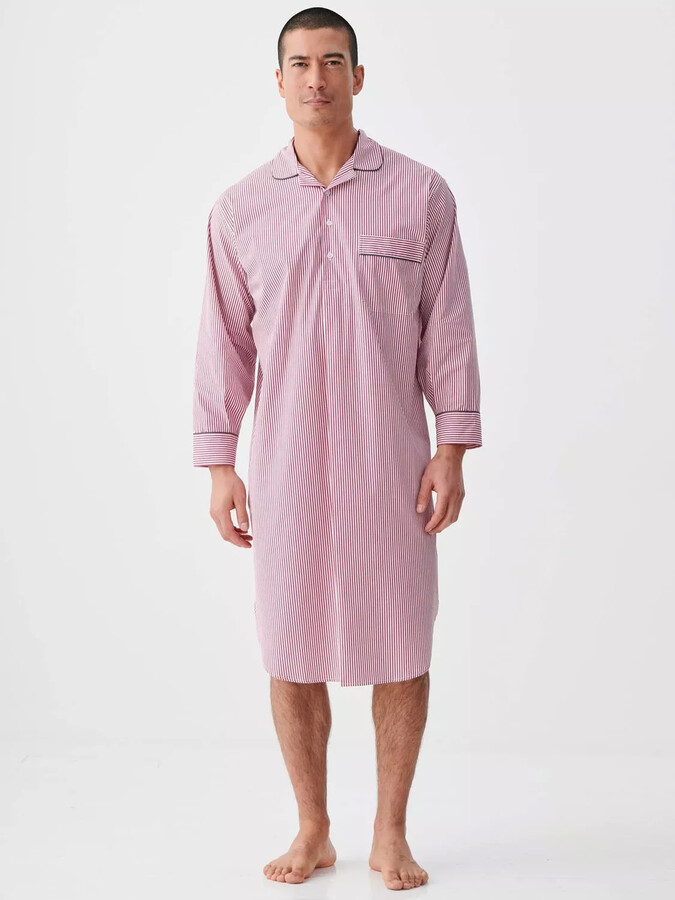 British Boxers St James Stripe Cotton Nightshirt - ShopStyle Pyjamas