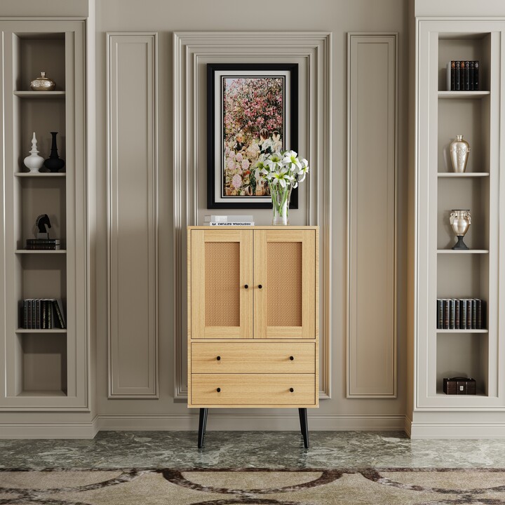 Oak Ratttan restaurant sideboard - ShopStyle