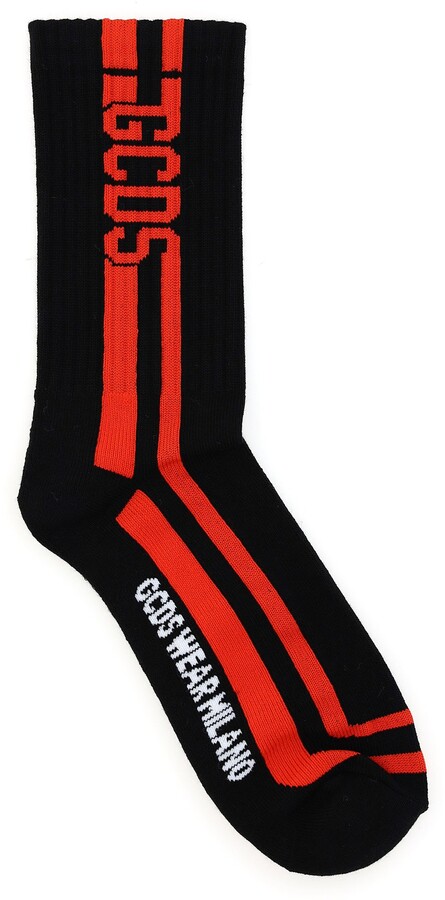 GCDS Logo Intarsia Crew Socks - ShopStyle