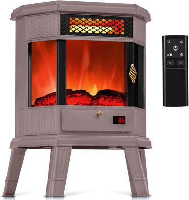Symple Stuff 22-Inch Freestanding Electric Fireplace Heater - ShopStyle