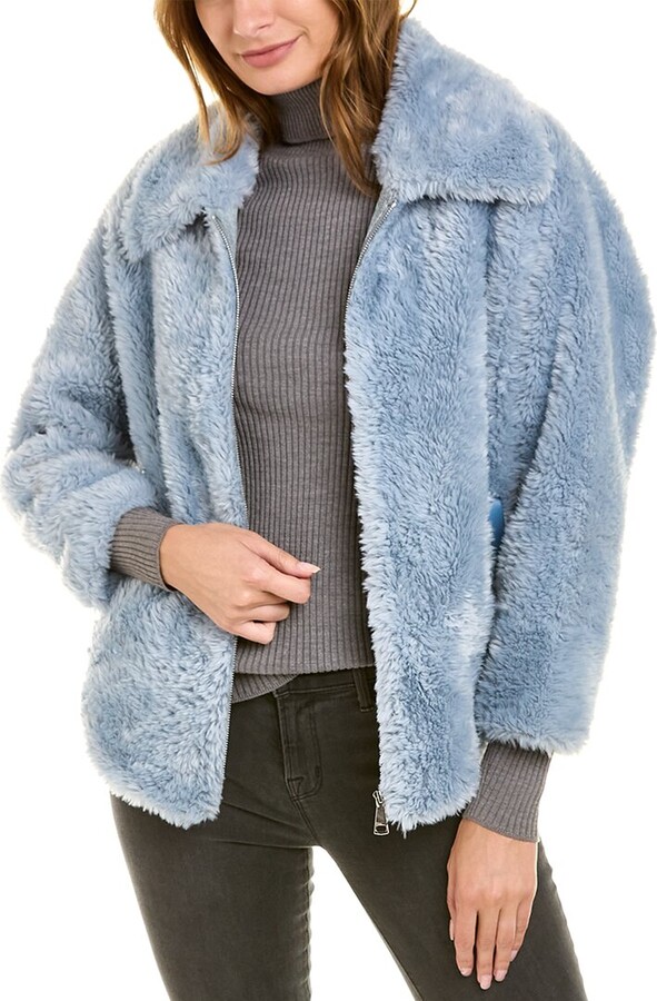 La Fiorentina Teddy Bomber Jacket - ShopStyle