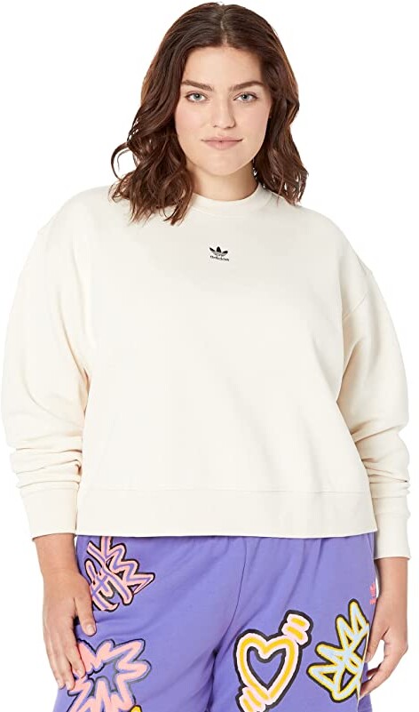 adidas Plus Size Adicolor Essentials Fleece Sweatshirt - ShopStyle