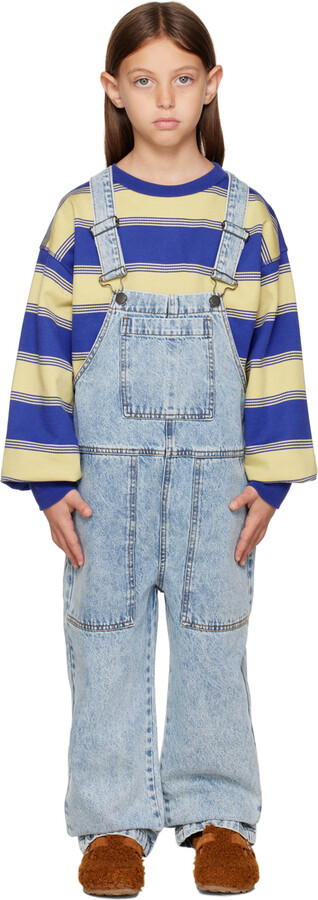 Main Story Kids Blue Faded Overalls - ShopStyle Girls' Onesies