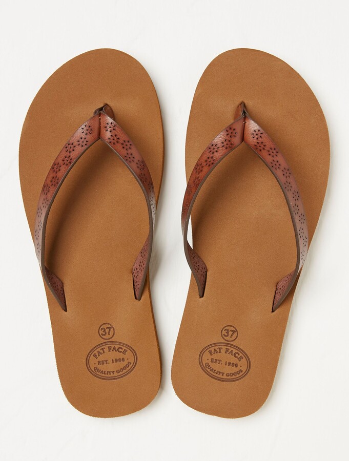 Fat Face FatFace Emmy Lasercut Flip Flops - ShopStyle Sandals