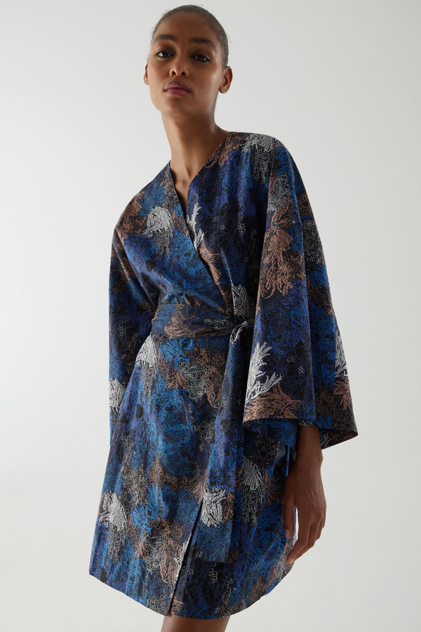 Cos Cotton Printed Bath Robe - ShopStyle