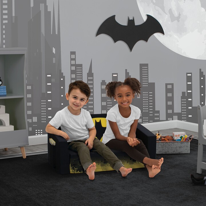 Delta Children Batman Cozee Flip-Out Sofa - 2-in-1 Convertible Sofa to ...