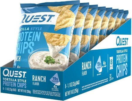 Quest Nutrition Tortilla Style Protein Chips - Ranch - 8pk/1.1oz ...