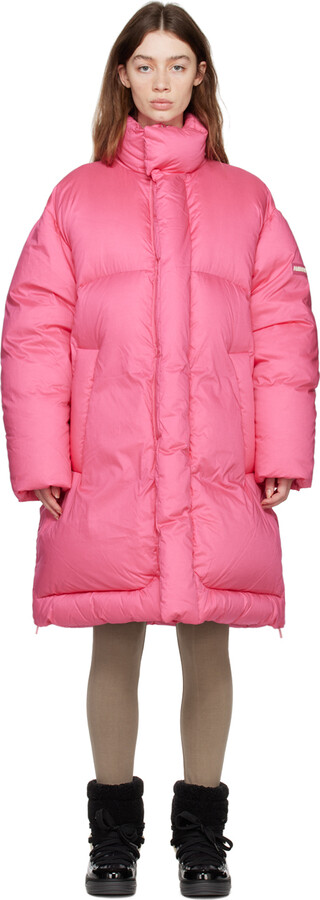 Ambush Pink Quilted Down Jacket - ShopStyle