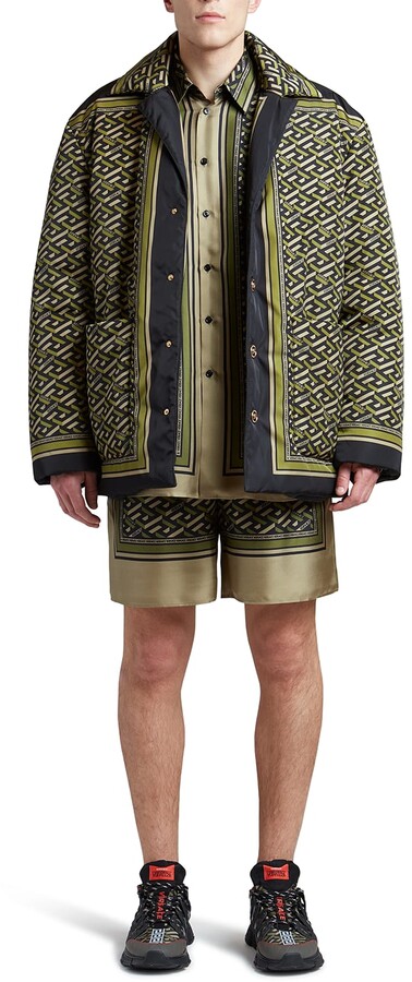 Versace Men's Greca Silk Shirt Jacket - ShopStyle