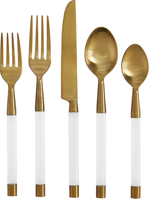 Ballard Designs Clarissa Acrylic 5-Piece Flatware Set - ShopStyle