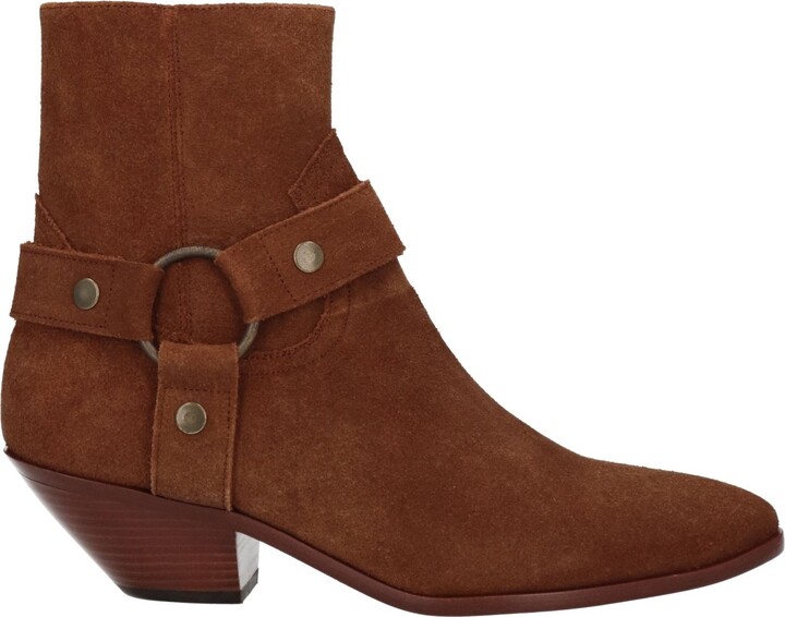 Saint Laurent Ankle Boots Camel - ShopStyle