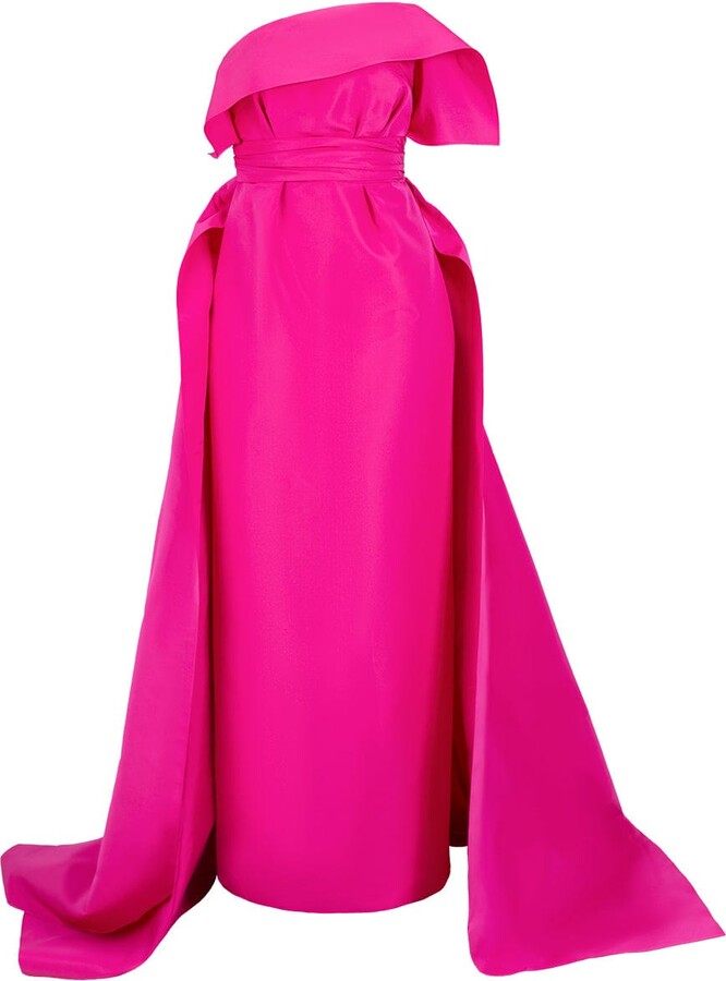 Carolina Herrera Dramatic Fan Pleat Dress - ShopStyle