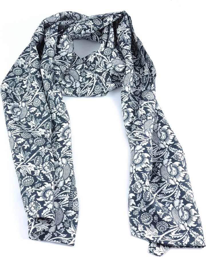 David Watson - William Morris Wey Silk Long Scarf - ShopStyle Scarves ...