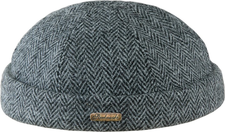 Sterkowski Docker Leon Beanie Harris Tweed 56 cm Herringbone ...