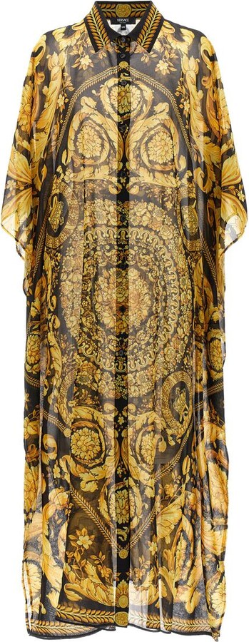 Versace 'Barocco' kaftan - ShopStyle Swimwear