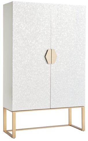 Opaline Bar Cabinet - White Lacquer - Miranda Kerr Home - White Lacquer ...