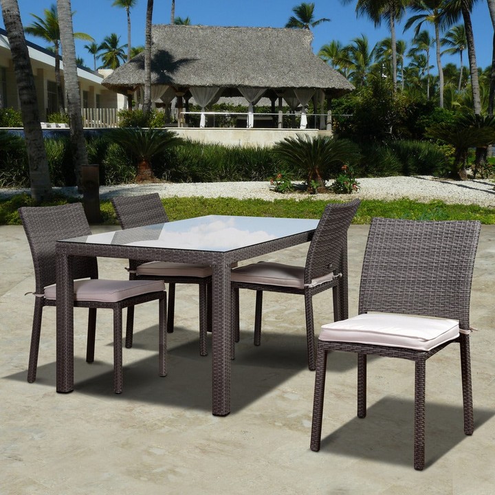 Atlantic Liberty Grey 5-piece Rectangular Patio Dining Set - ShopStyle
