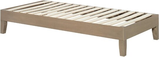 Sauder Twin Cannery Bridge Solid Wood Platform Bed Lintel Oak - ShopStyle