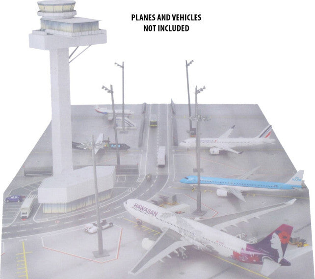 Airport Tower Cardboard Foldable Diorama for 1/200 Scale Models by ...