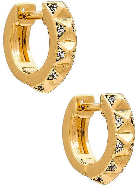 Lili Claspe Chill Pyramid Huggies - ShopStyle Jewellery