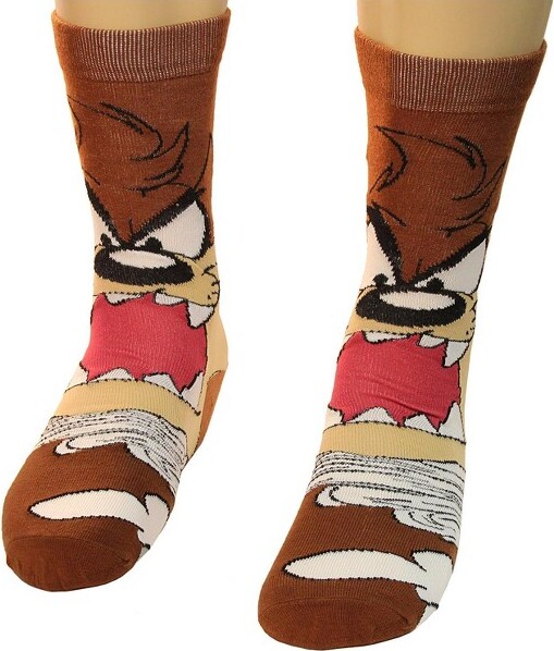 Looney Tunes Looney Tune Sock Tamanian Devil Lil Taz Crazy Photo vivid ...