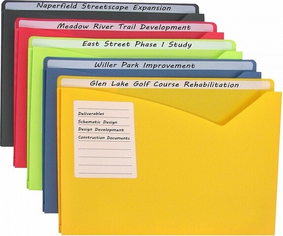 C-Line Write-On Poly File Jackets, Assorted Colors, Box of 25 - ShopStyle