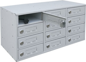 FixtureDisplays Cellphone Locker Charging Station Ipad Mini Storage ...