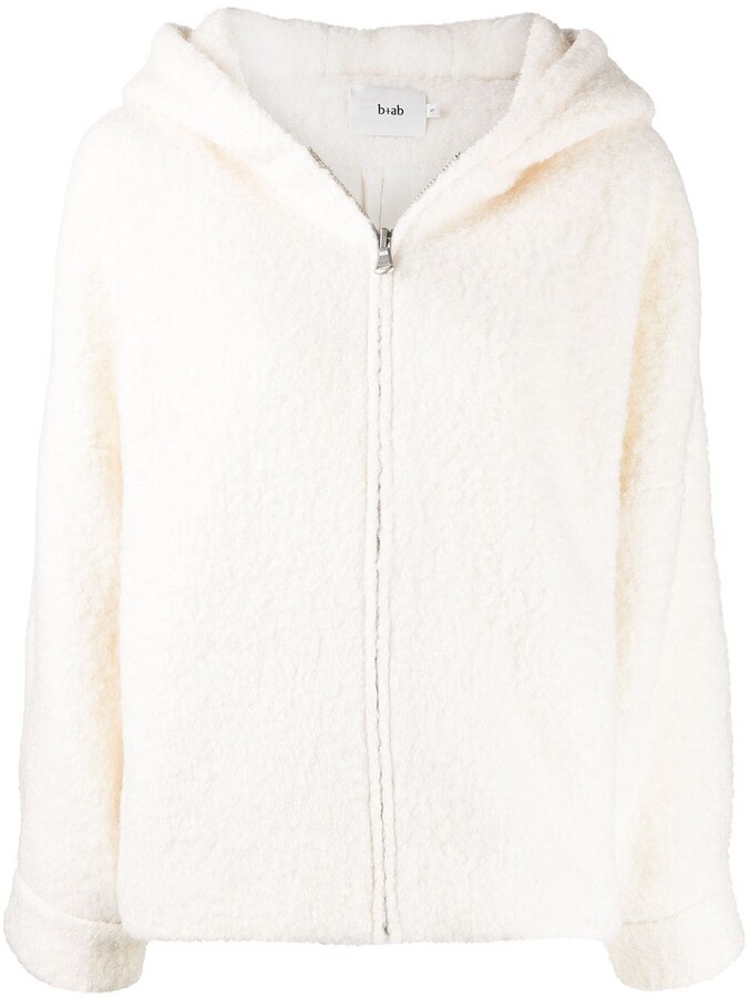 b+ab Fleece-Texture Hooded Jacket - ShopStyle