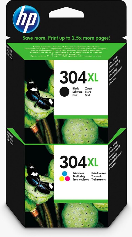 HP 304 XL Black & Tri-Colour Original Ink Cartridges - ShopStyle ...