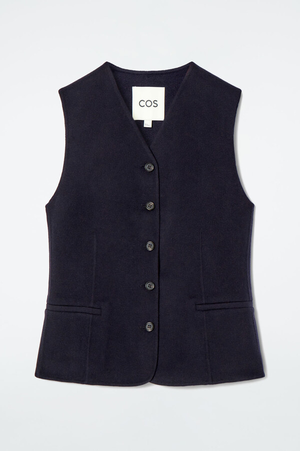 COS Double-Faced Wool Vest - ShopStyle
