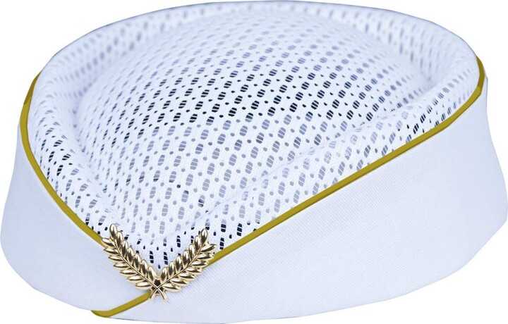 Veroda Summer Mesh Pillbox Air Hostess Stewardess Uniform Beret Hat ...