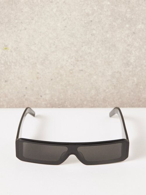 Rick Owens Eyewear Gethsemane Rectangular Acetate Sunglasses - ShopStyle