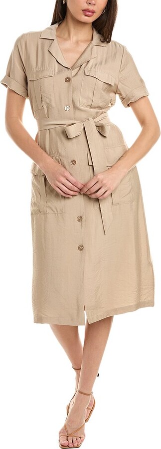 Ellen Tracy Tie Waist Shirtdress - ShopStyle Day Dresses