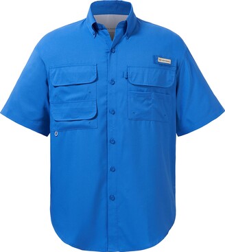 Bassdash UPF 50 Men’s Fishing Dress Shirt Button Down Woven Short ...