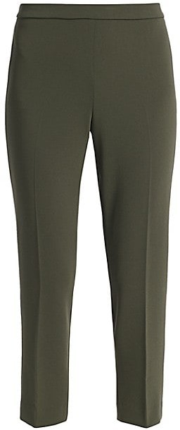 Theory Crepe Basic Pull-On Cropped Pants - ShopStyle