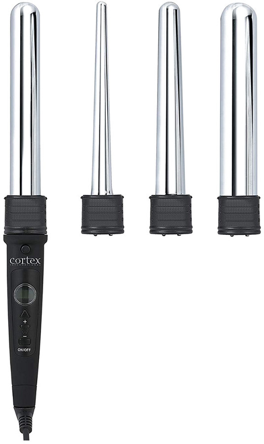 Cortex International Cortex 4-In-1 Titanium Clipless Pro Hair Curling ...
